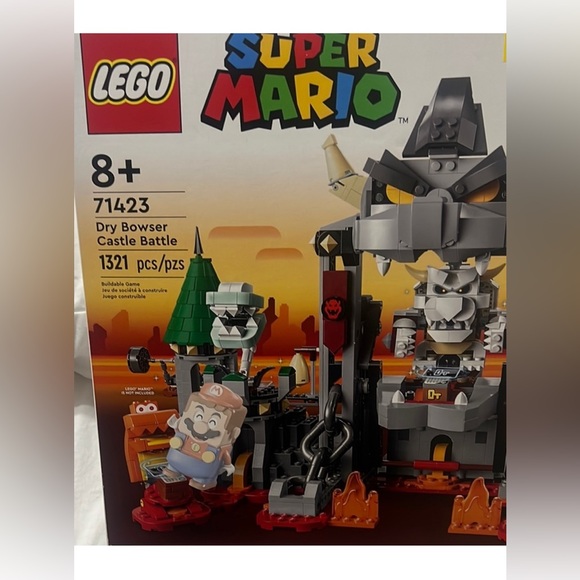 Lego | Toys | Lego Super Mario Dry Bowser Castle Battle Expansion Set 8 ...